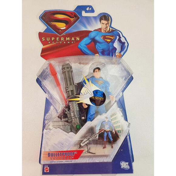 Mattel | Toys | Superman Returns Bulletproof Action Figure 206 Dc Movie ...